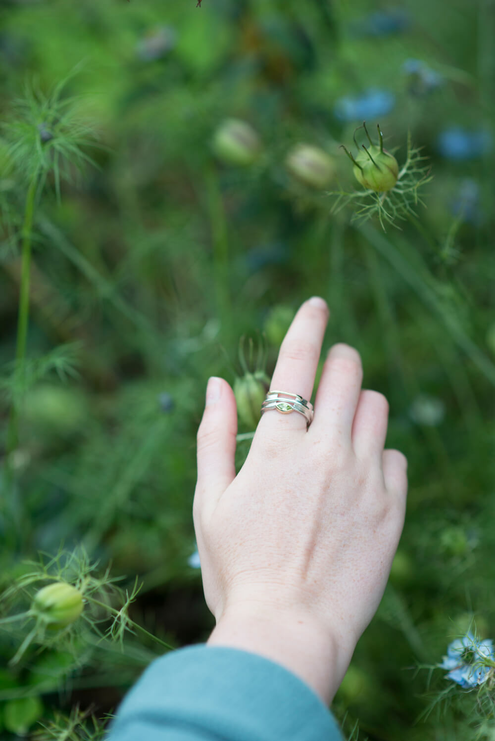 Peridot Marquis Silver and 9ct Gold Ring – Armed & Gorgeous