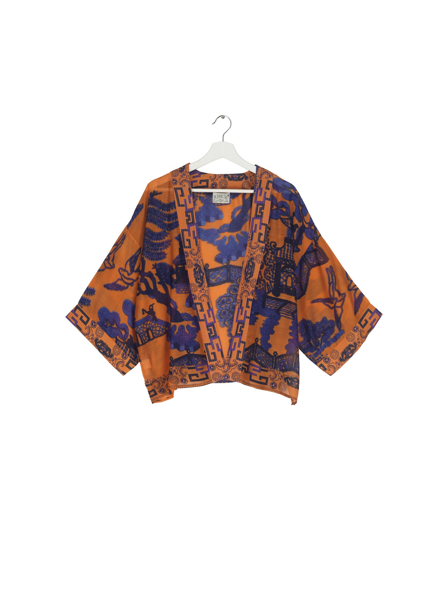 One Hundred Stars- Giant Willow Orange Kimono – Armed & Gorgeous