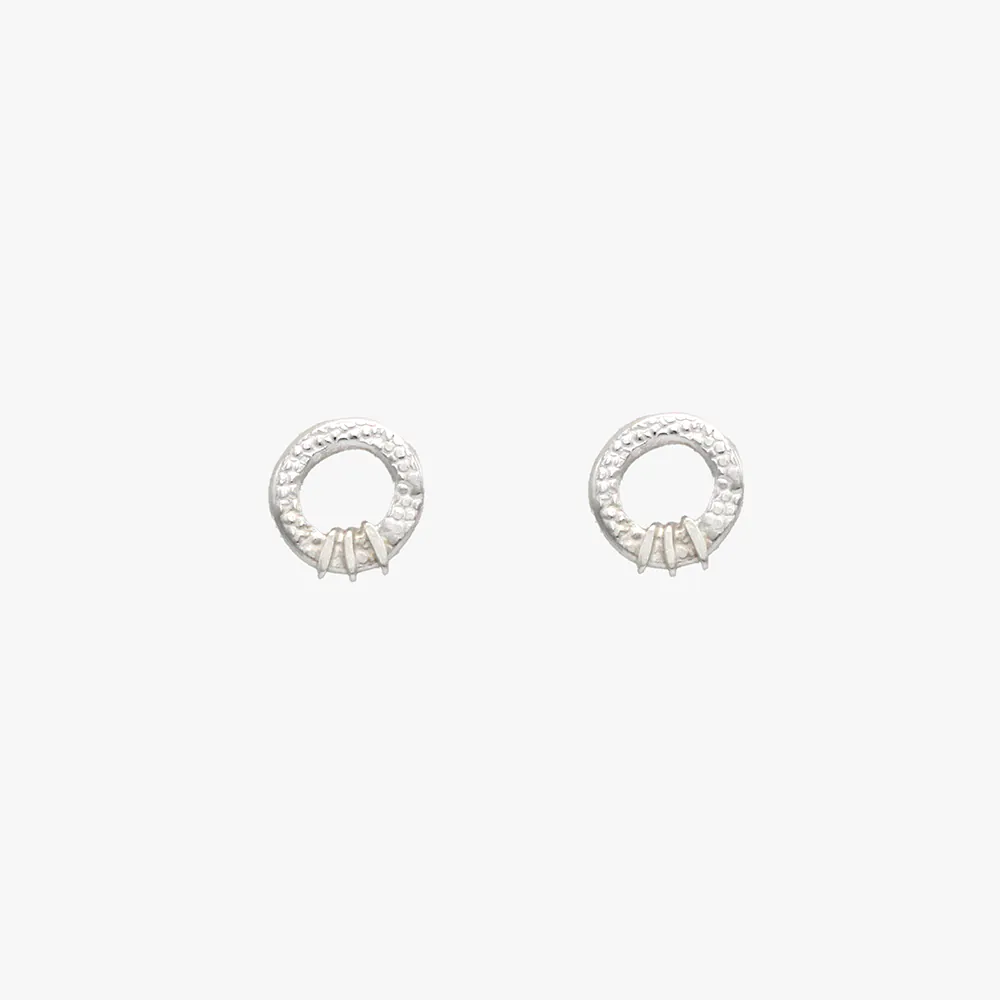 Adele Taylor - Silver Wrapped Wire Detail Studs - Armed & Gorgeous ...