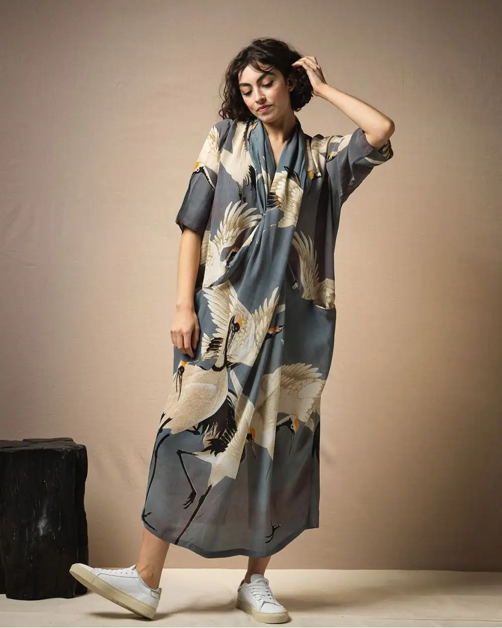 One Hundred Stars Rachel Dress Grey Stork - Armed & Gorgeous - Handmade ...