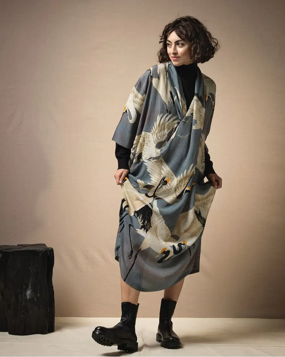 One Hundred Stars Rachel Dress Grey Stork - Armed & Gorgeous - Handmade ...