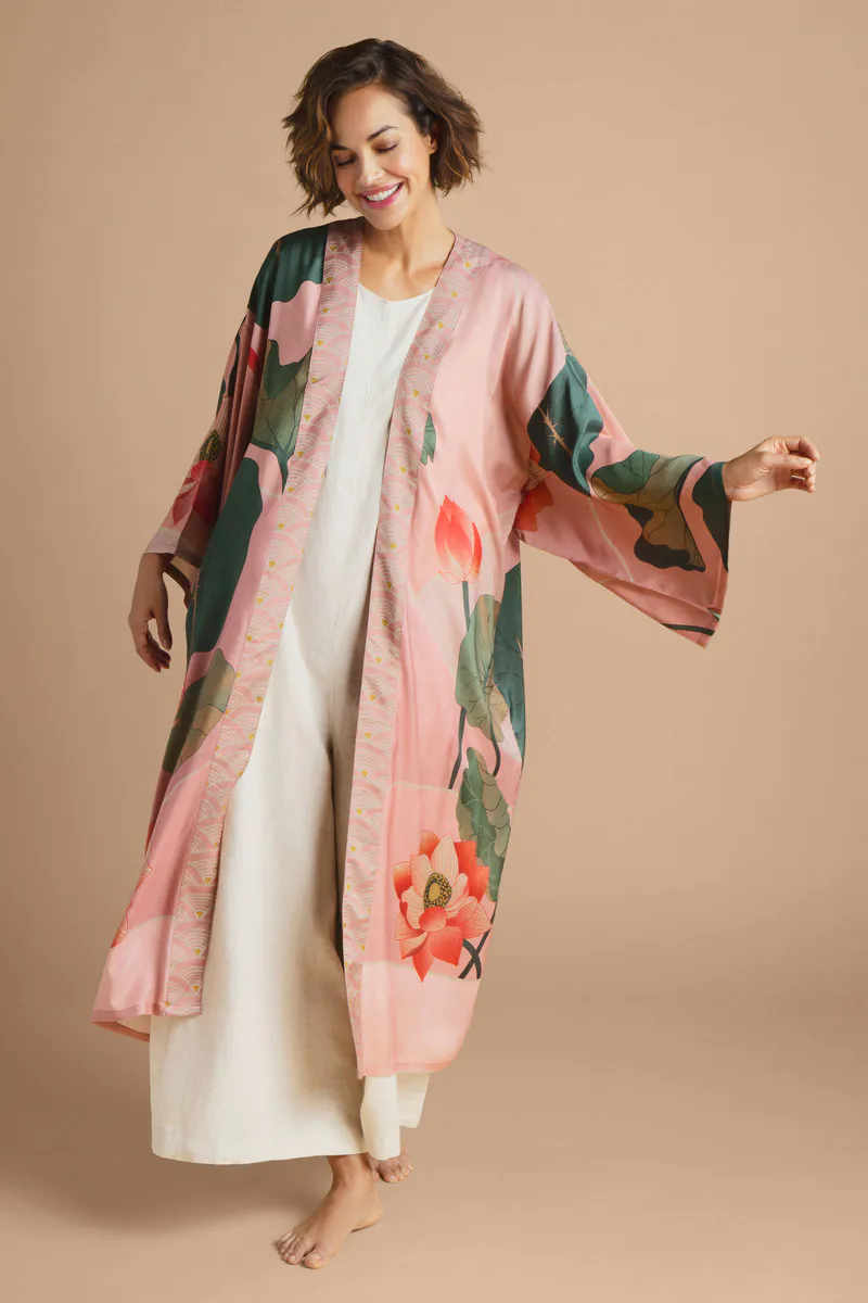 Powder Kimono Gown Crane at Sunrise - Petal - Armed & Gorgeous ...