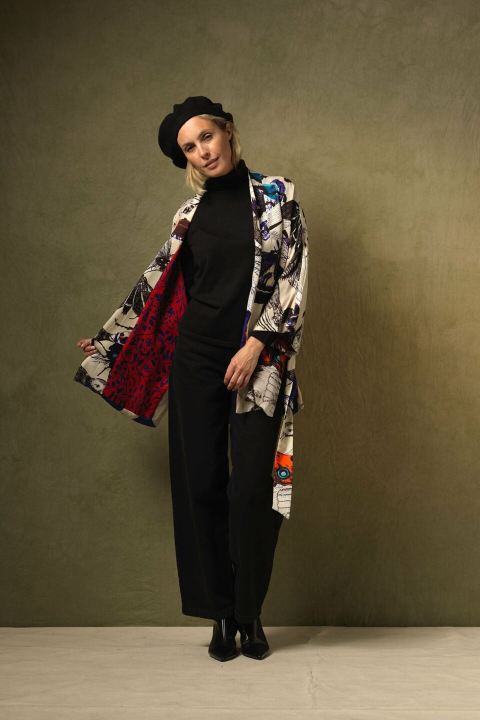 One Hundred Stars Wrap Jacket Butterflies Cobalt – Armed & Gorgeous