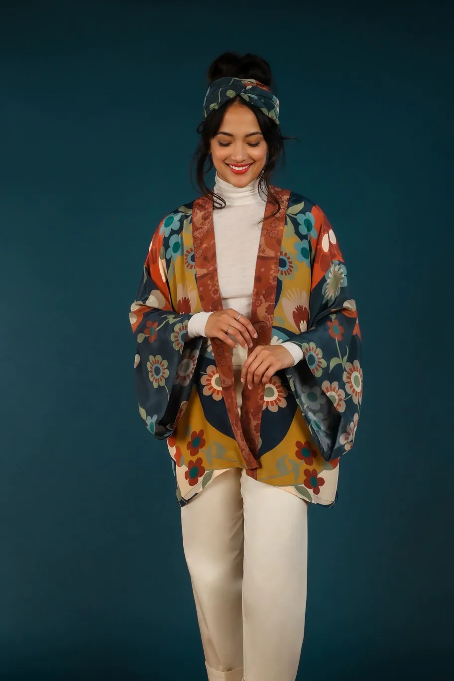 Powder Scandinavian Flora Lux Kimono Jacket - Armed & Gorgeous ...