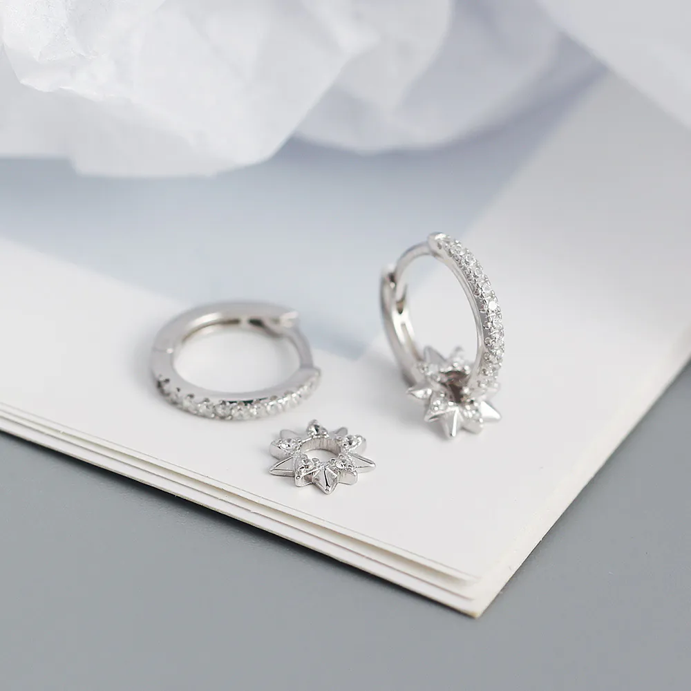 Removable Sparkle Star Huggies - Armed & Gorgeous - Handmade Jewellery UK