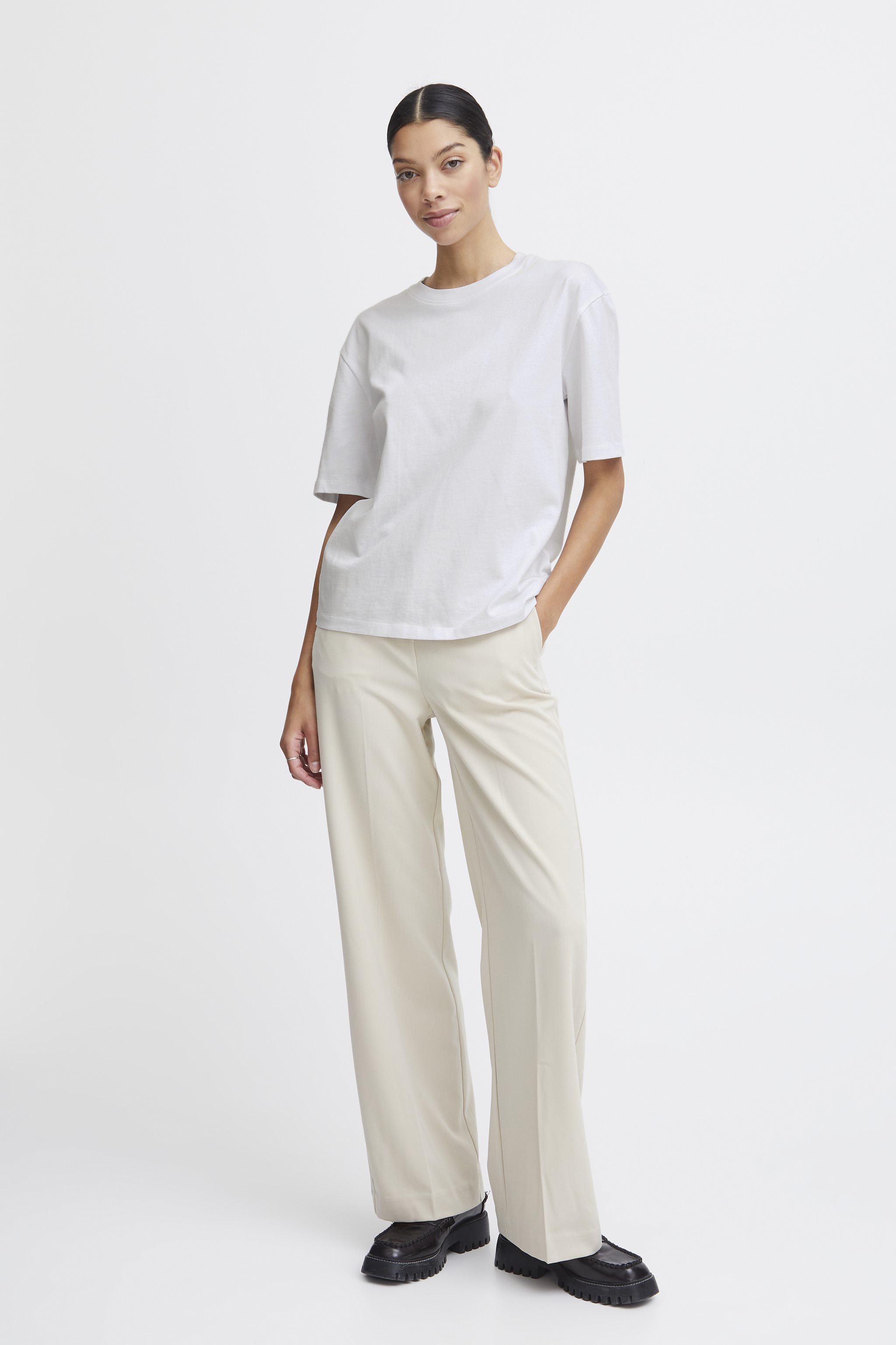 B.Young Rollo White Crew Neck T-Shirt - Armed & Gorgeous - Handmade ...