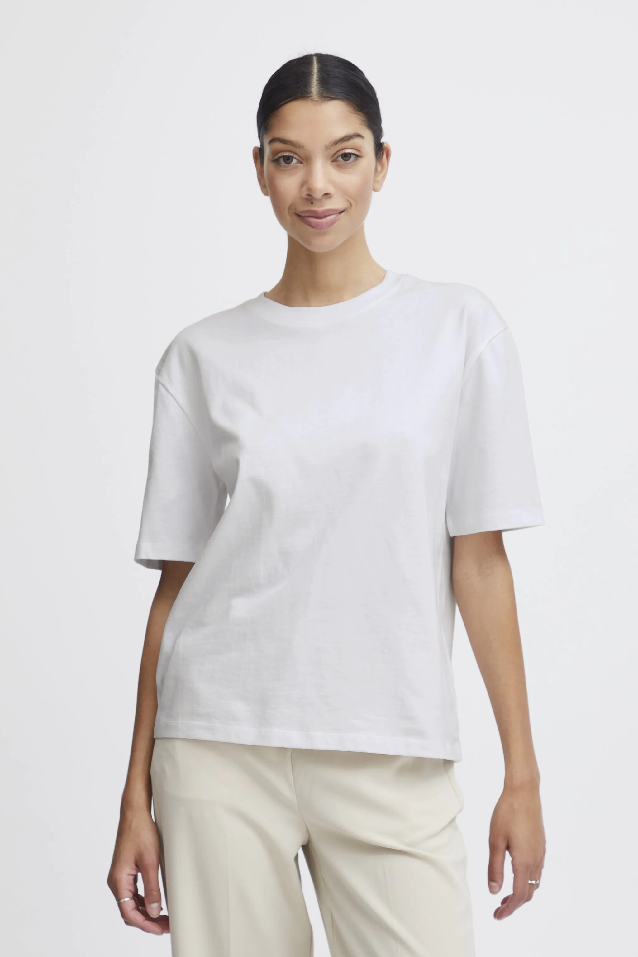 B.Young Rollo White Crew Neck T-Shirt - Armed & Gorgeous - Handmade ...