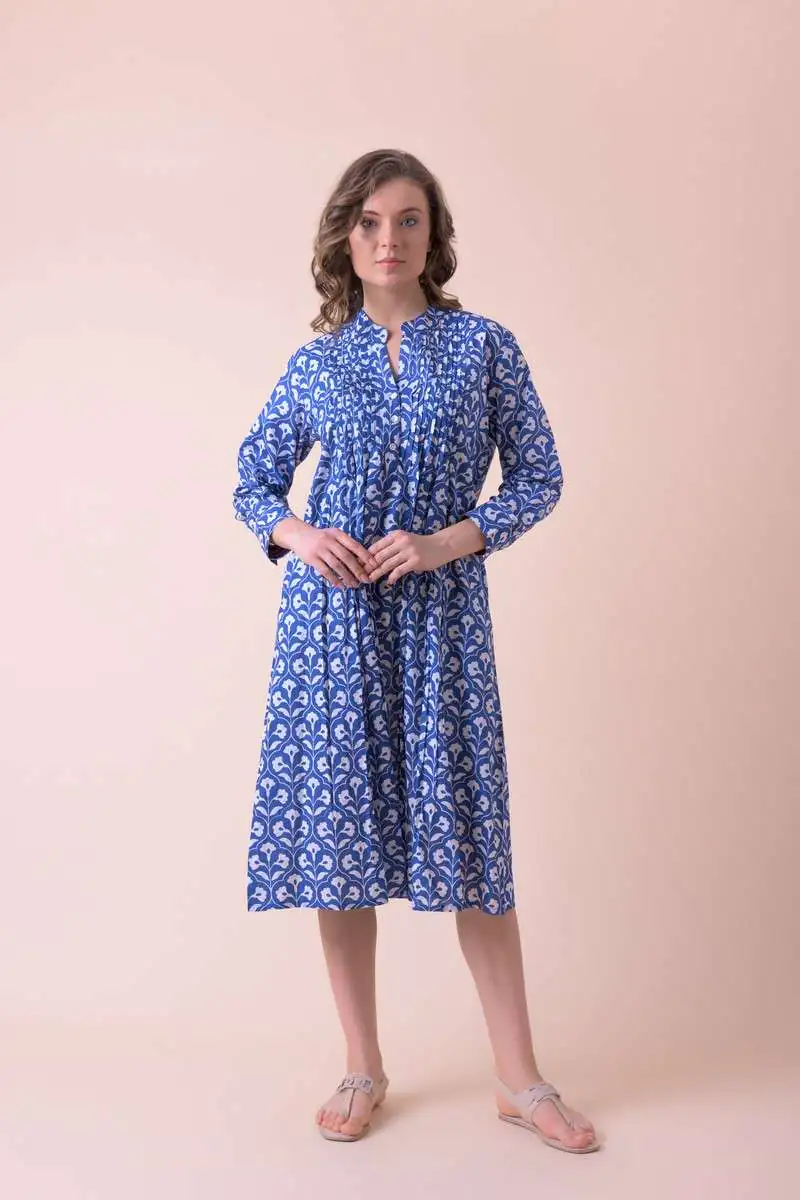 Handprint Dream Apparel Phantom Dress Blue Floral - Armed & Gorgeous ...