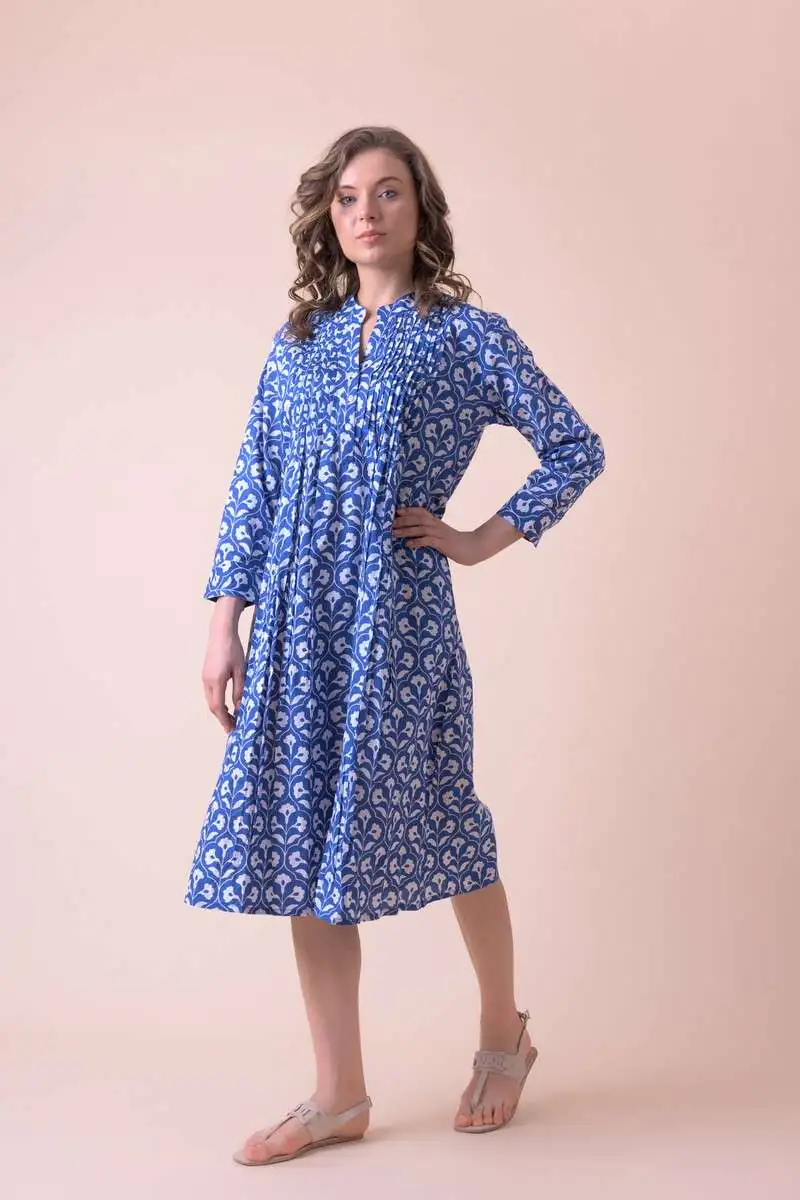 Handprint Dream Apparel Phantom Dress Blue Floral - Armed & Gorgeous ...