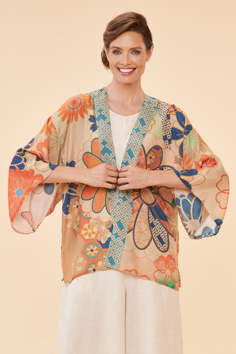 Powder Kimono Jacket 70s Floral Coconut – Armed & Gorgeous
