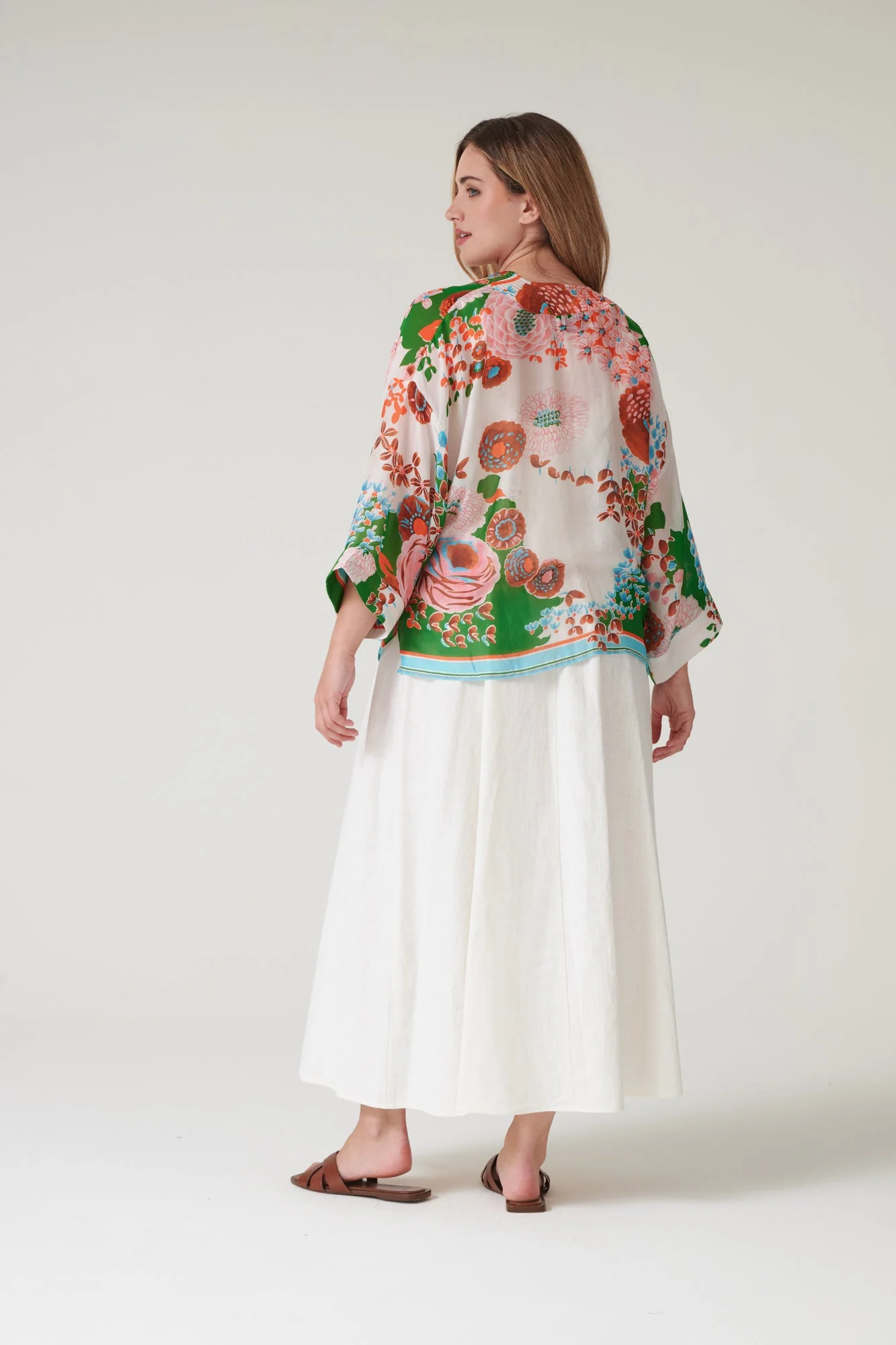 One Hundred Stars Kitsch Bouquet Green Kimono – Armed & Gorgeous